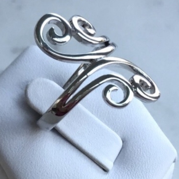 Jewelry | Elegant Swirl Silver Ring | Poshmark